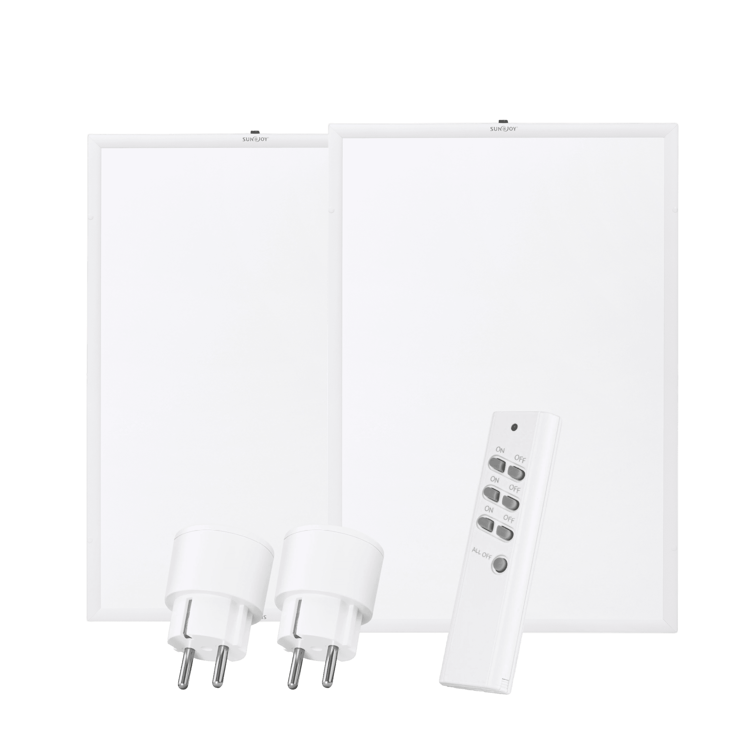 2 x Sunjoy 600 Watt met Afstandsbediening & Plugs - Warmer